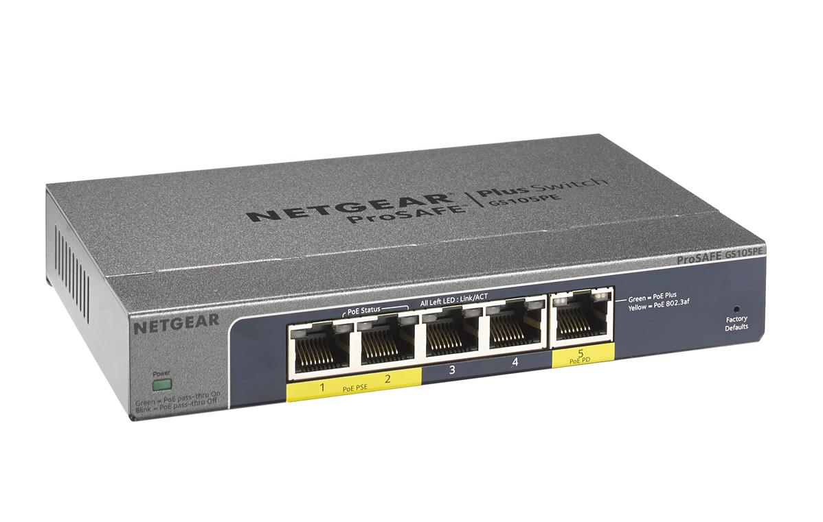 Xeilom - switch 5 ports rj45 dont 2 ports poe 10/100/1000 netgear